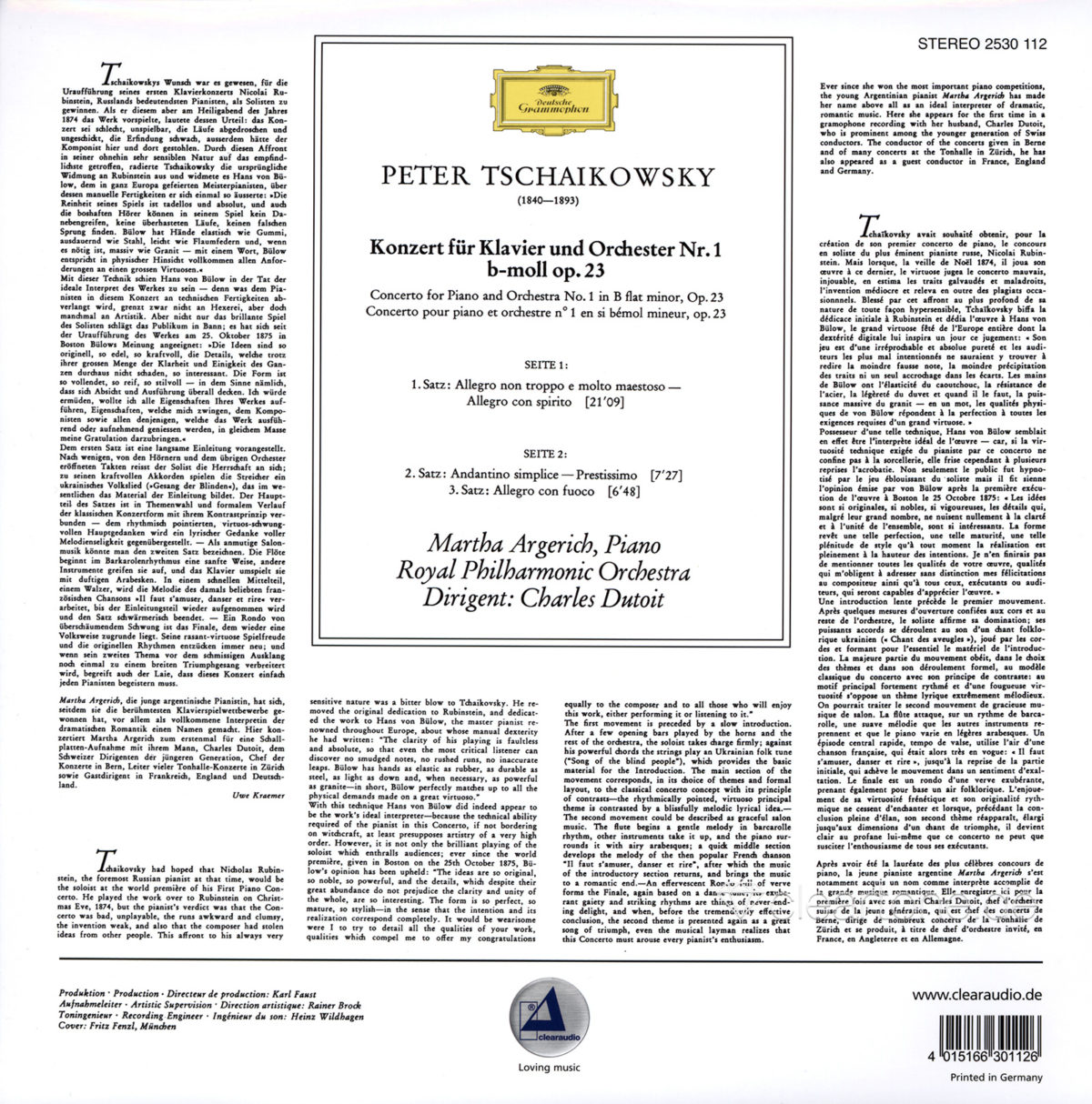 TCHAIKOVSKY Piano Concerto No 1 Martha Argerich